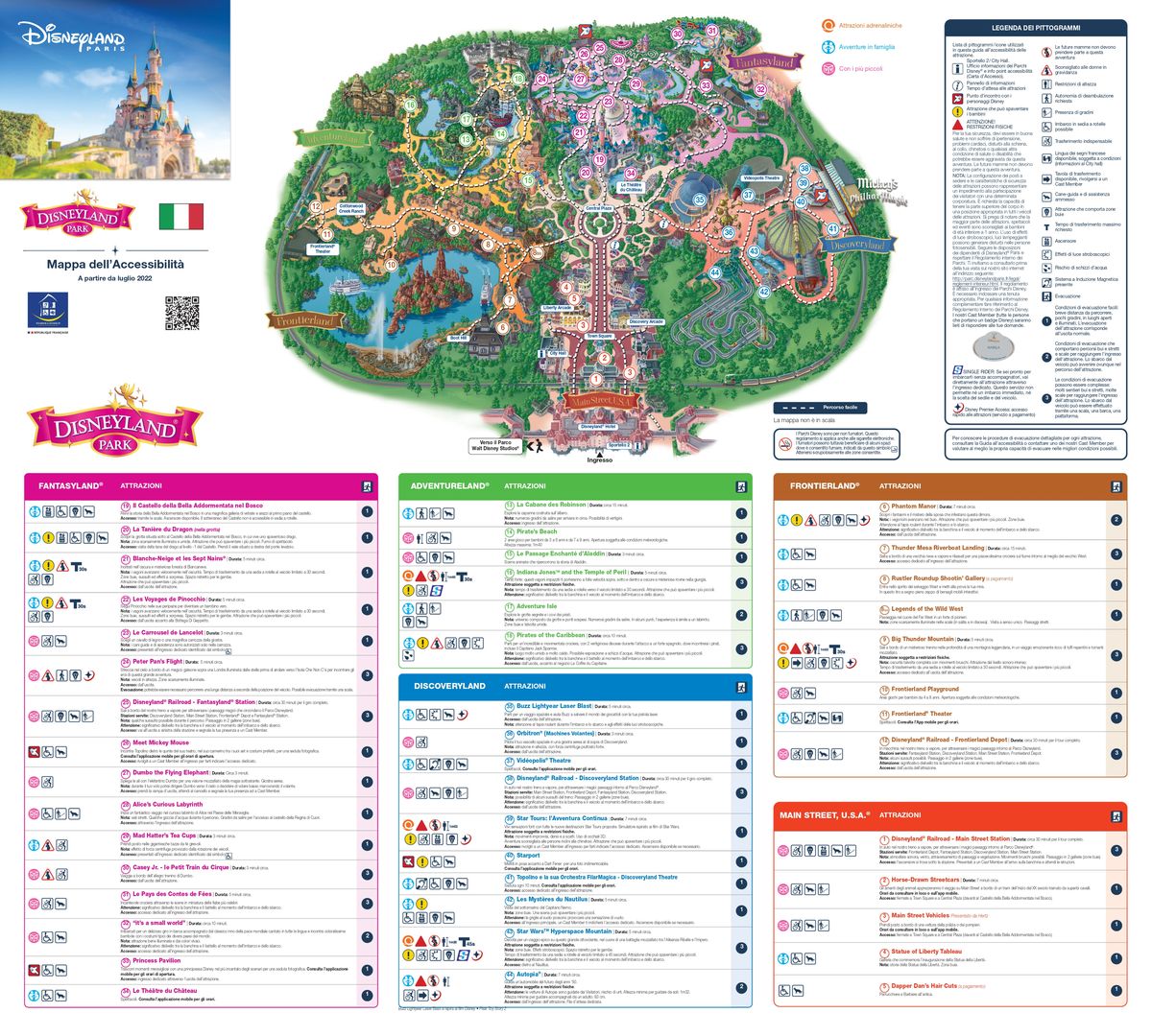Disneyland Paris Printable Map